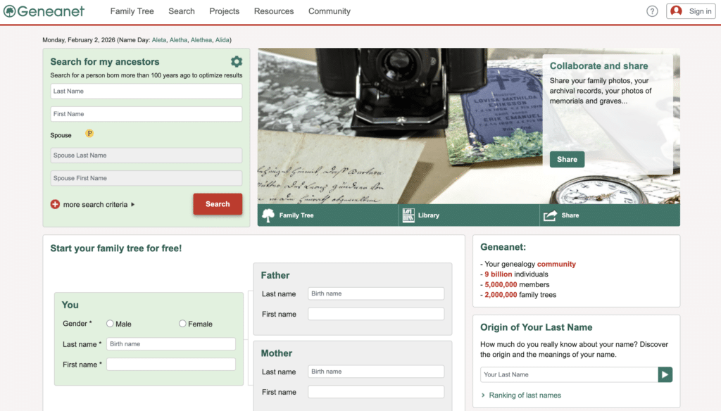 How to Use Geneanet - Family Tree Magazine