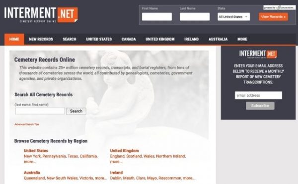 Interment.net's Grave Listings: A Quick Guide - Family Tree Magazine