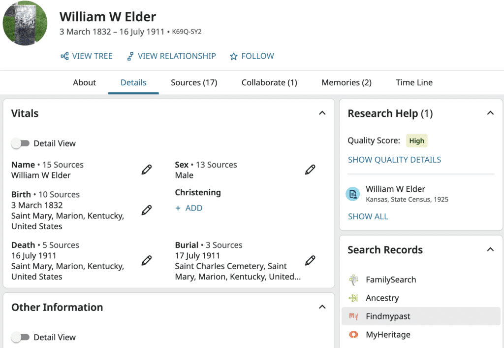 The FamilySearch Family Tree: How to Add and Edit Profiles - Family ...