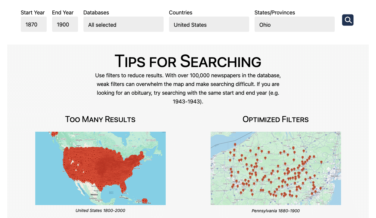 Newspaper Finder: A New Tool for Searching Old Newspapers (Review and ...